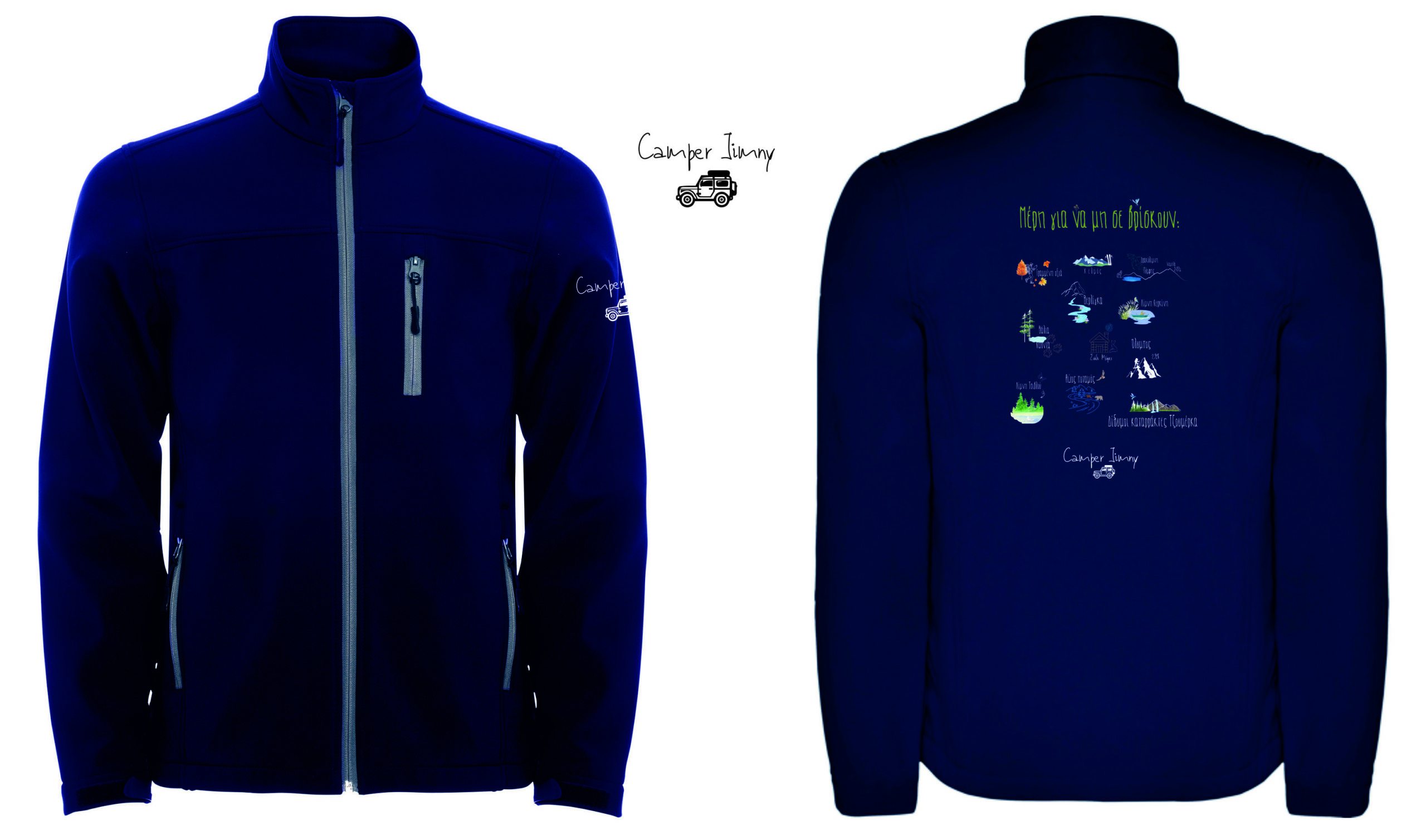 Camper Jimny Softshell Jacket – “Places Where No One Can Find You ...